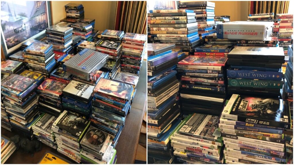 dvds on table | Ultimate Movie Rankings